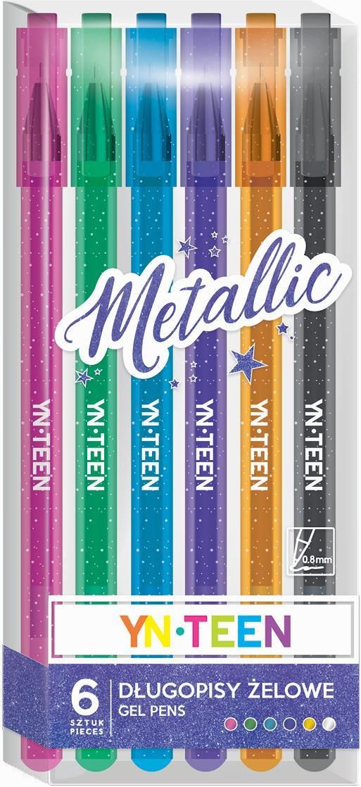 Interdruk Długopis Żelowe 6Szt. Metallic /Interdruk - Ceny i opinie ...
