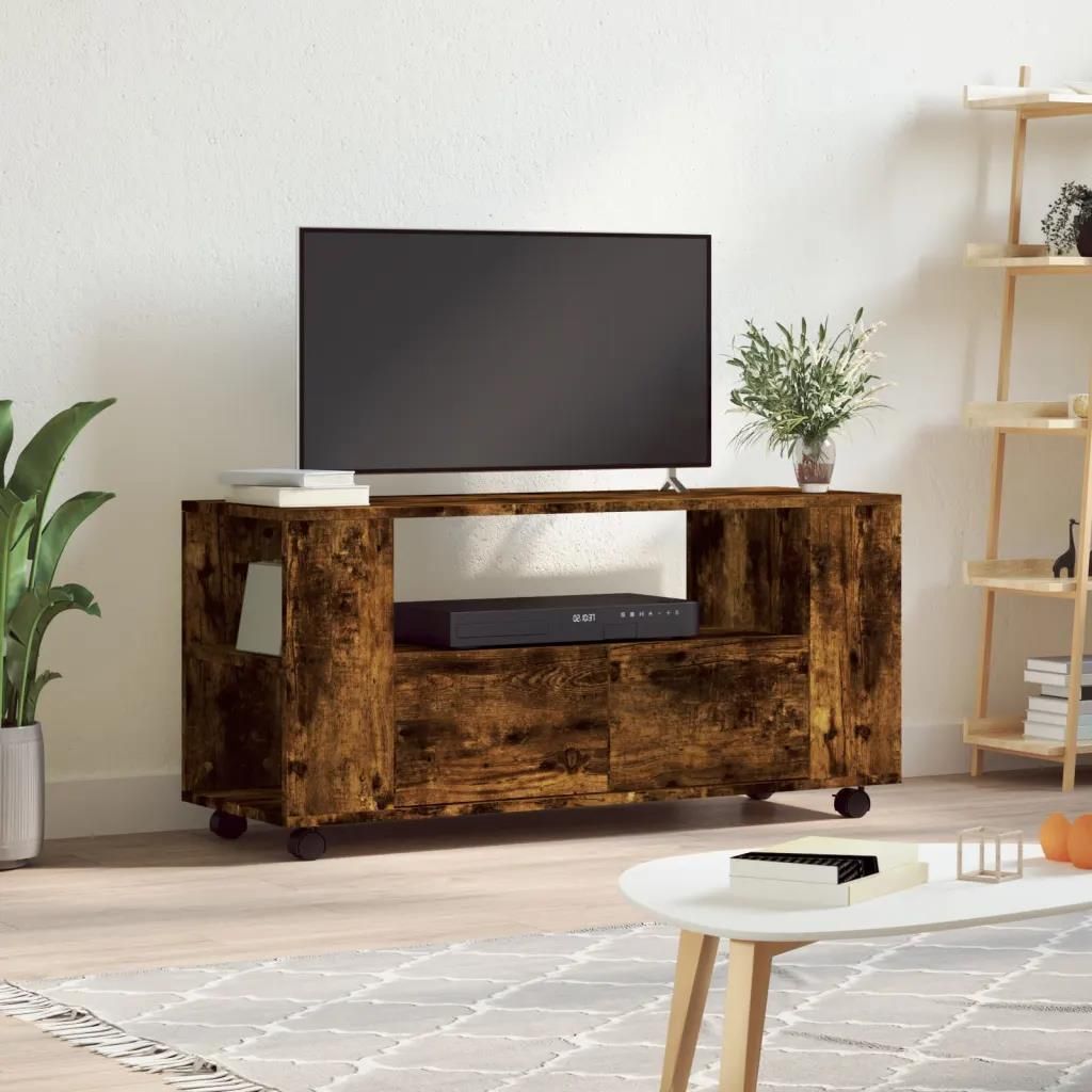 Vidaxl Szafka Pod Tv Przydymiony Dąb 102X34,5X43 Cm 833747 - Opinie i ...