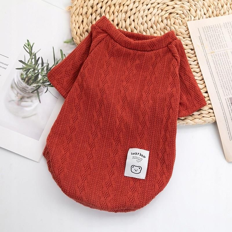 Dkm Sweter Sweterek Tkany Bluza Ubranko Dla Psa L SWETEREKCZERWONYL ...
