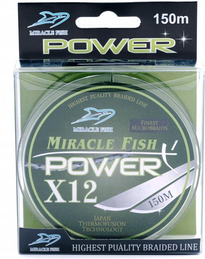 Miracle Fish Plecionka Spinningowa Octa X12 Zielona 0,14Mm 150M ...