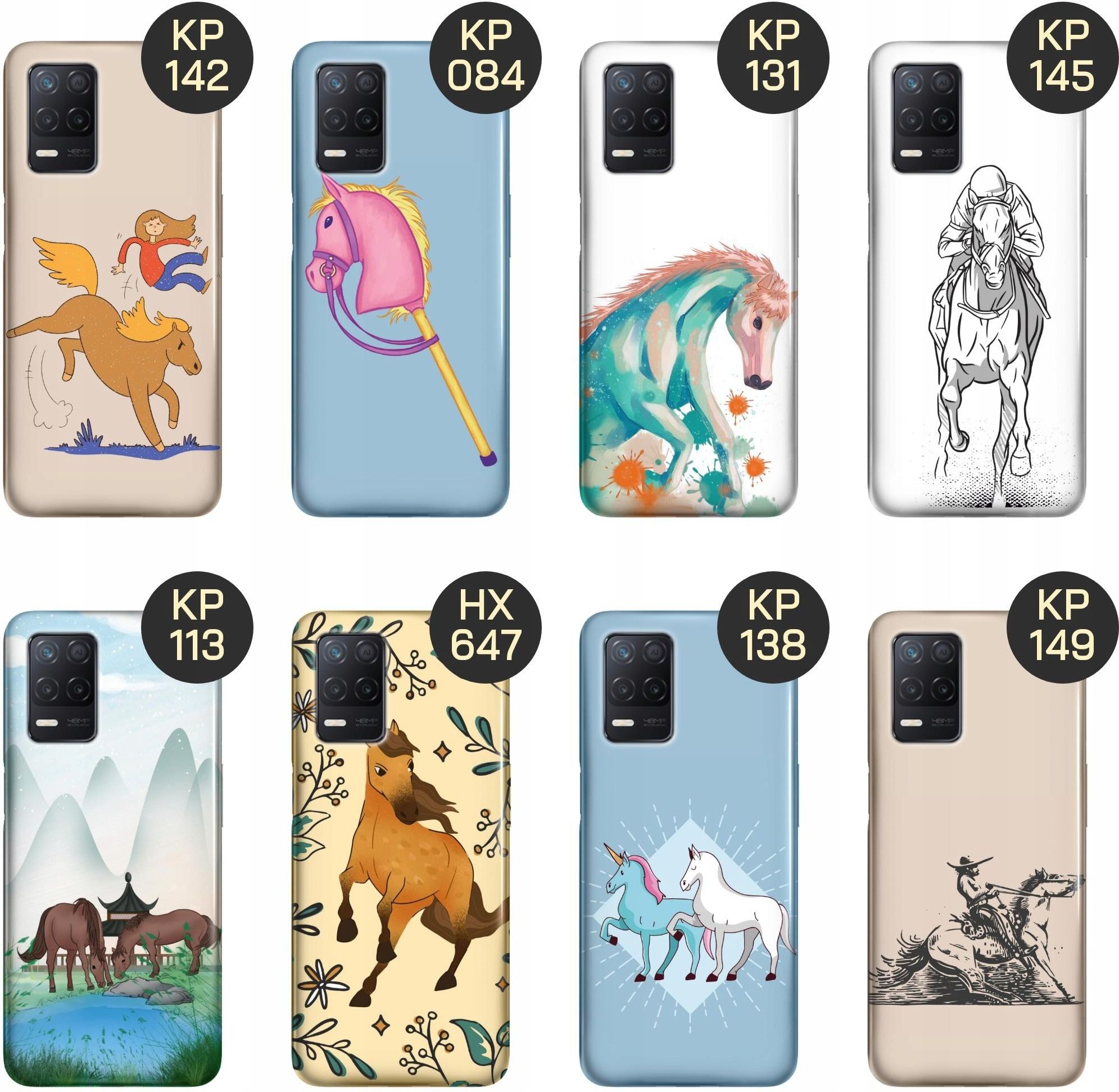 Hello Case Etui Do Realme 8 5G Wzory Konie Kuce Pegazy Obudowa ...