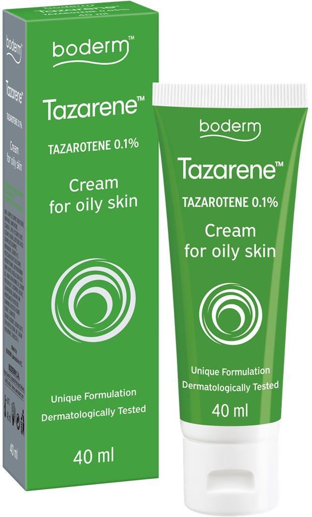 Boderm Tazarene Krem Tazarotene 0,1% Do Skóry Tłustej 40ml - Opinie i ...