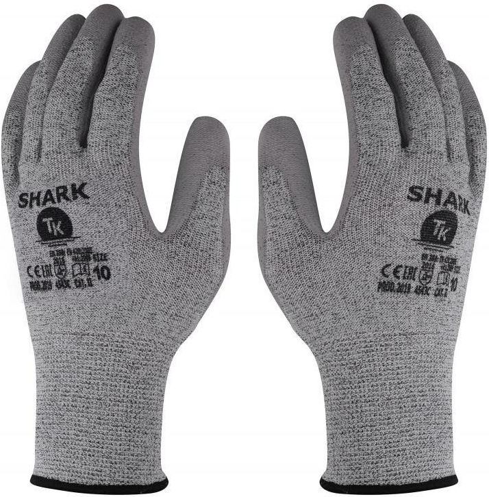Tk Gloves Rękawice Tk Shark, Antyprzecięciowe, Rozm. 8, Szare - 12szt ...