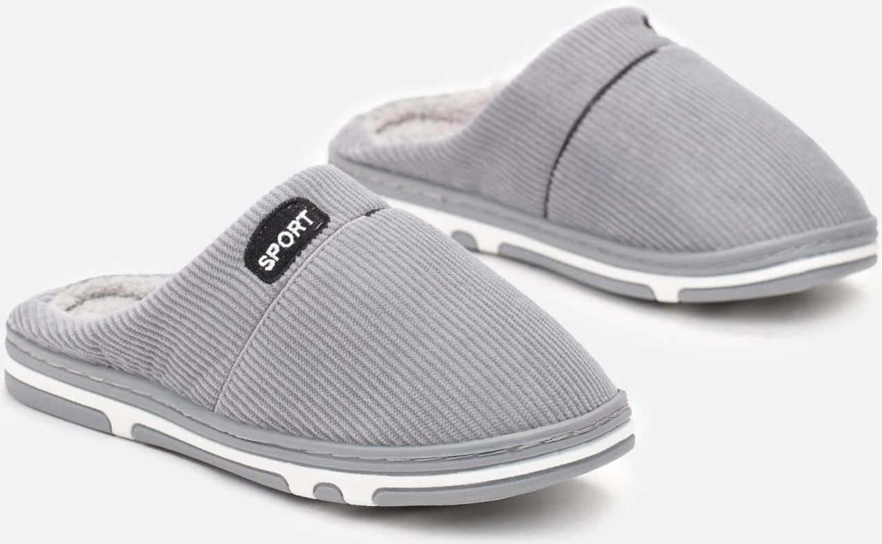 Born2Be Jasnoszare Kapcie męskie - Ceny i opinie - Ceneo.pl