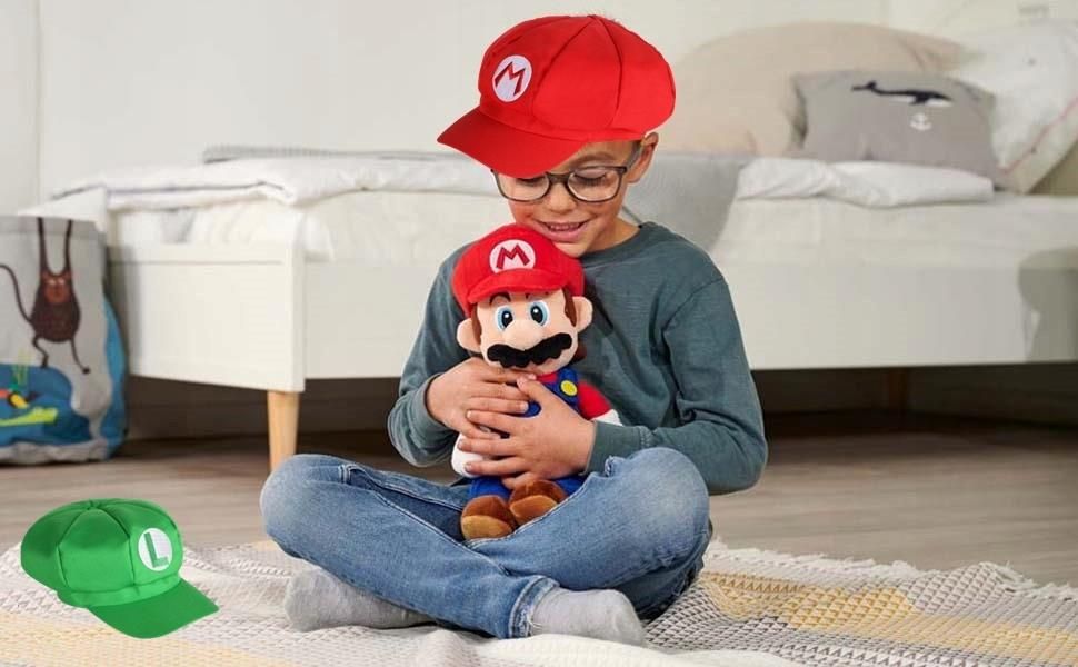 Simba Czapka Luigi I Mario Maskotka Pluszak Zestaw Bajka Dla Dzieci ...