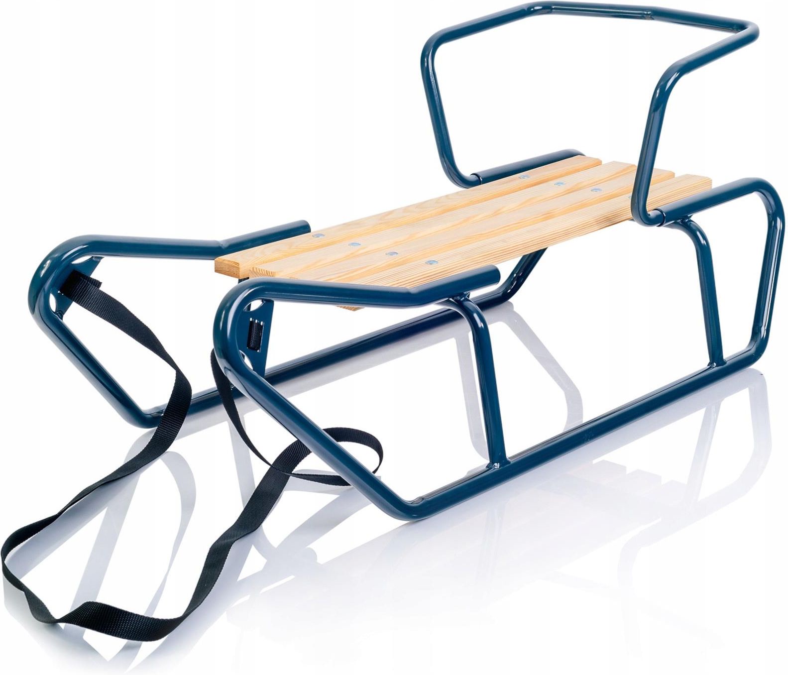 Sanki Z Oparciem Materacyk Metalowe Granatowe - Ceny i opinie - Ceneo.pl