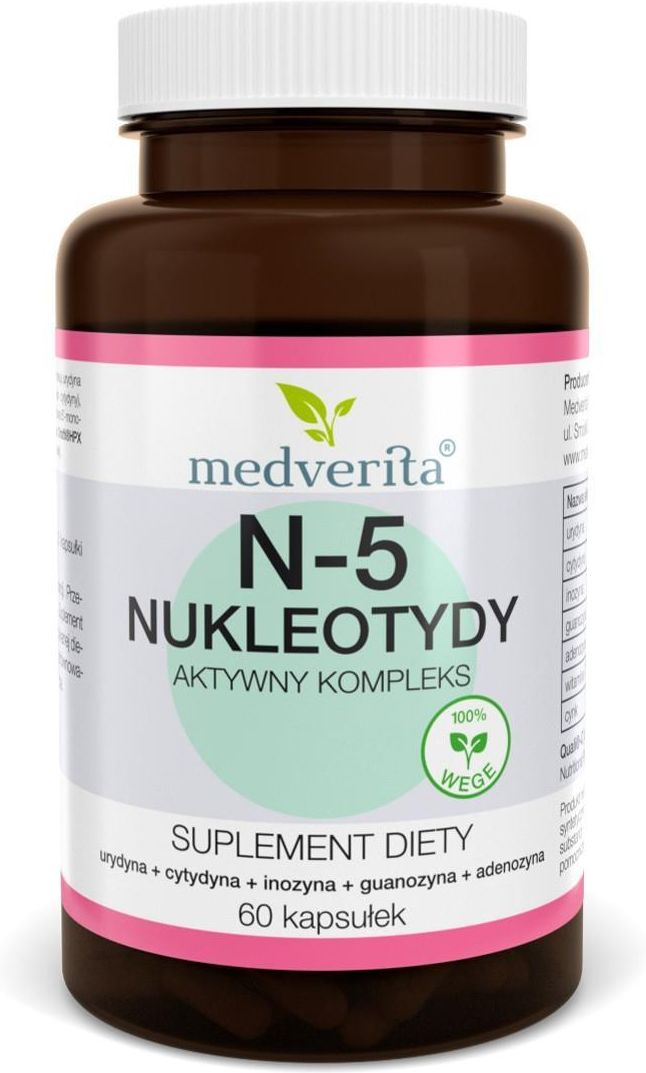 Medverita N-5 Nukleotydy 60kaps. - Opinie i ceny na Ceneo.pl