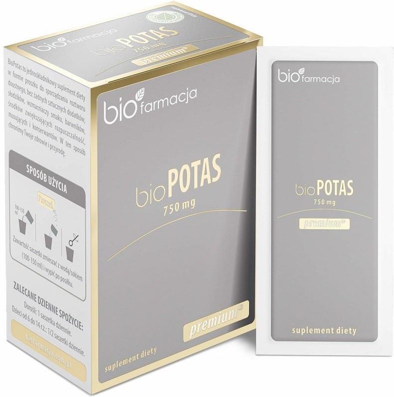 Bio Farmacja Bio Potas Premium 750Mg 30 sasz - Opinie i ceny na Ceneo.pl