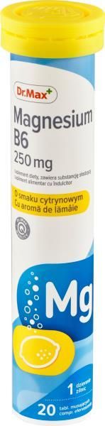 Dr. Max Pharma Magnesium B6 Dr Max 20tabl. Musujących - Opinie i ceny ...