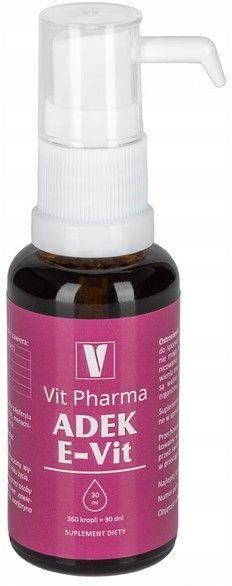 Vit Pharma Adek E-Vit 30ml - Opinie i ceny na Ceneo.pl