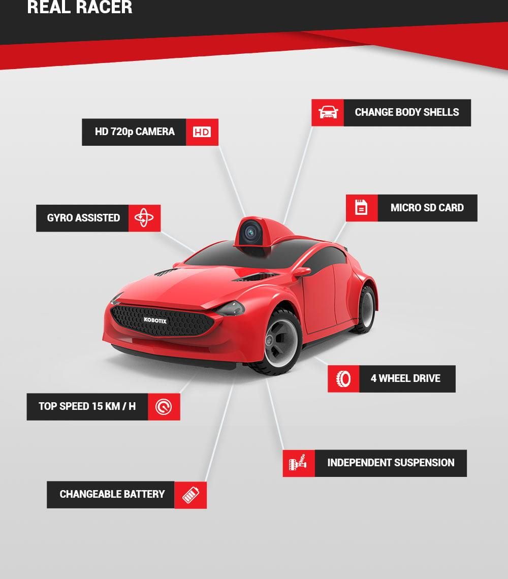 Kobotix Real Racer First Person View Rc Car Red - Samochodzik Zdalnie ...