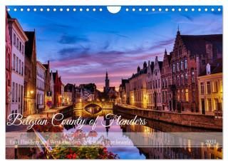 Belgian County of Flanders (Wall Calendar 2024 DIN A4 landscape ...