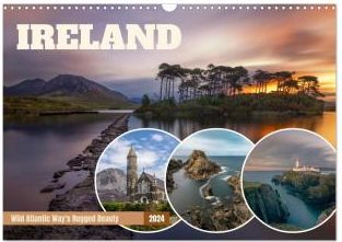 Ireland, Wild Atlantic Way's rugged beauty. (Wall Calendar 2024 DIN A3 ...