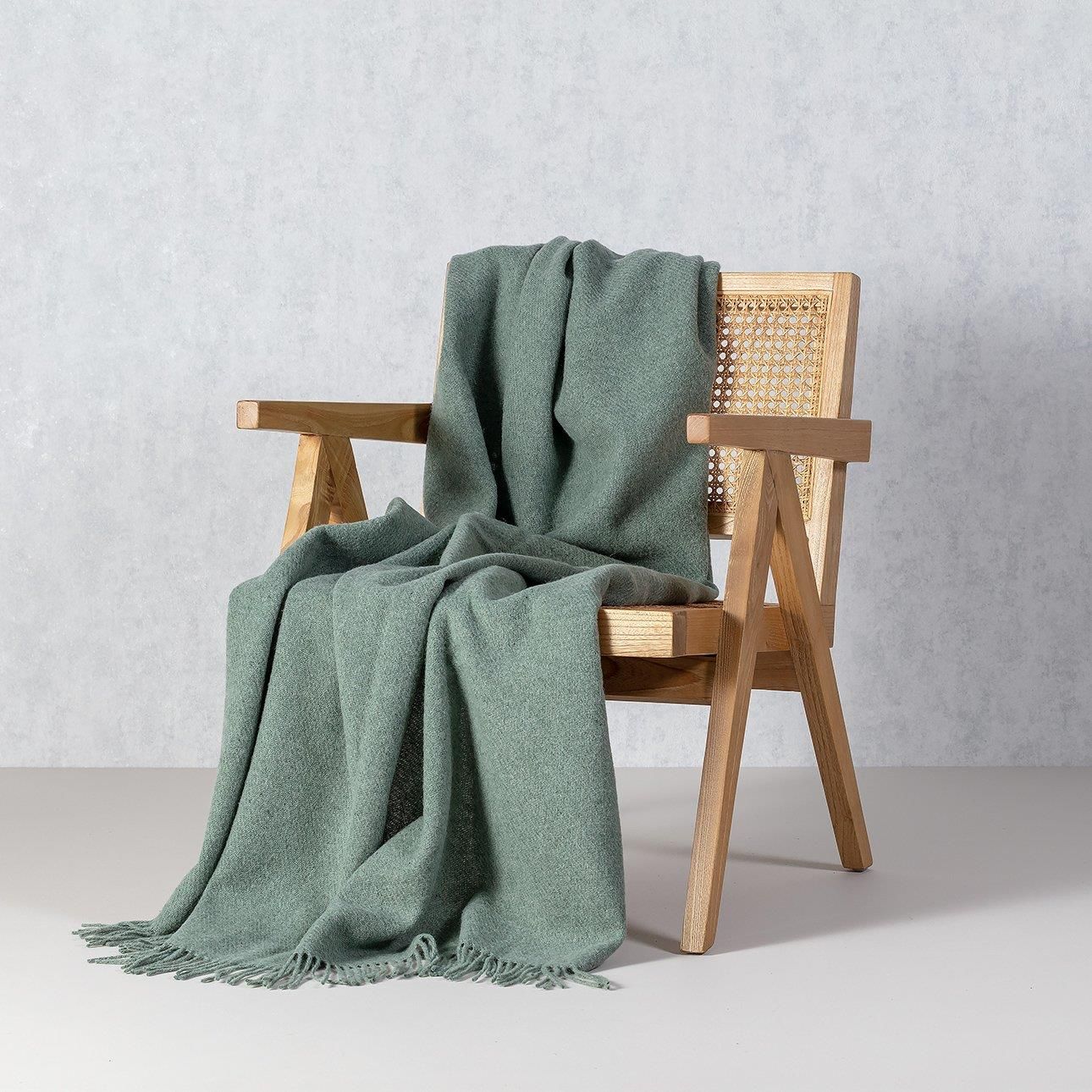 Dekoria Pled Zelandia 140X200 Cm Melange Smoke Green 760 221 - Opinie i ...