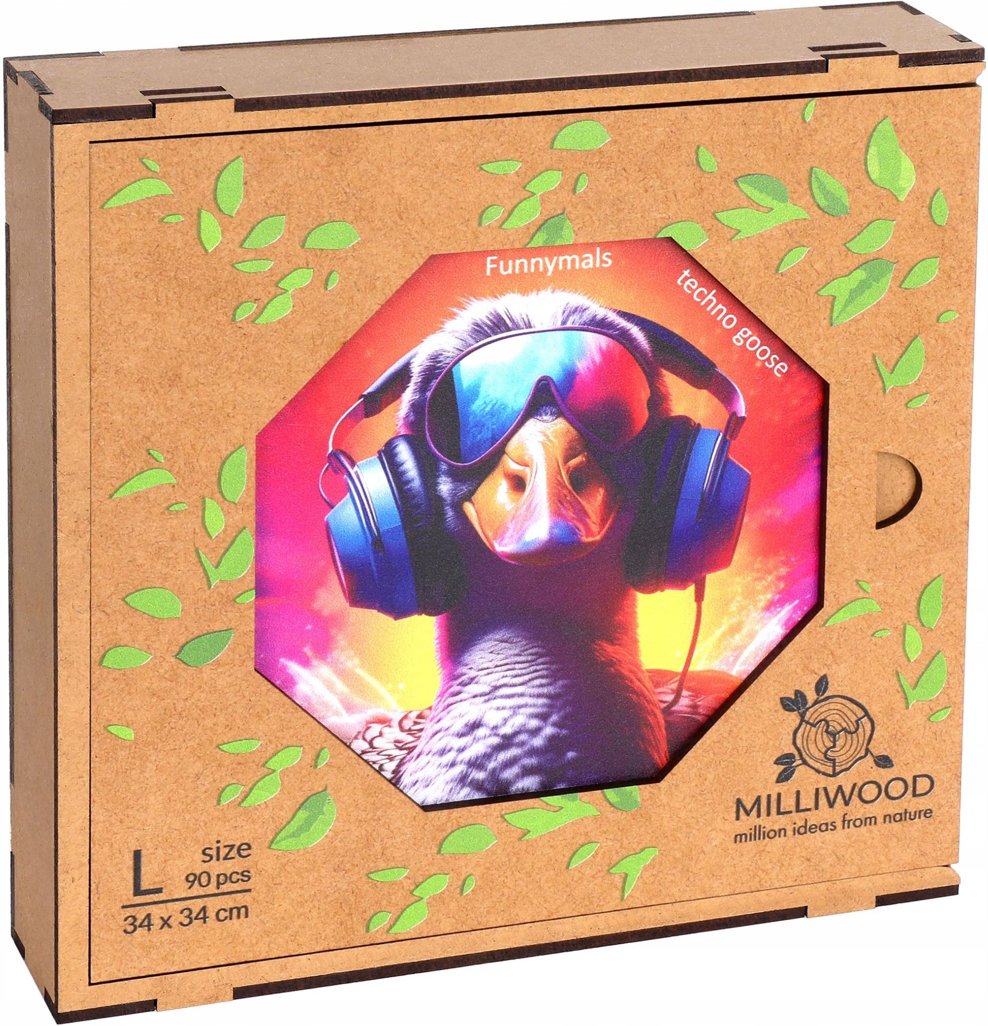 Alexander Puzzle Drewniane Milliwood Seria Funnymals Techno Goose 90El ...