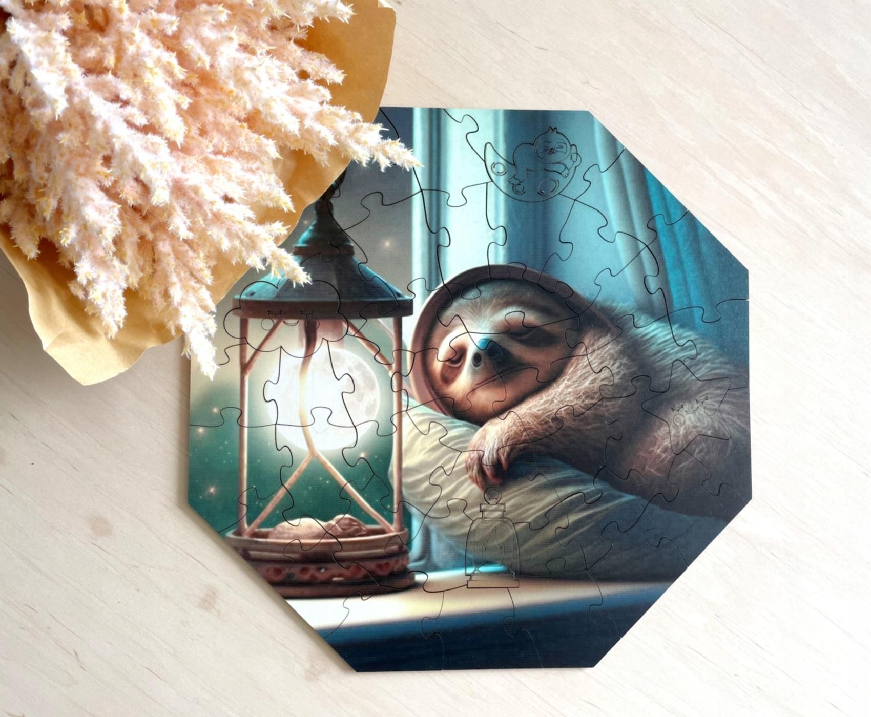 Alexander Puzzle Drewniane Milliwood Hi I'M Little Simon Sloth 46El ...