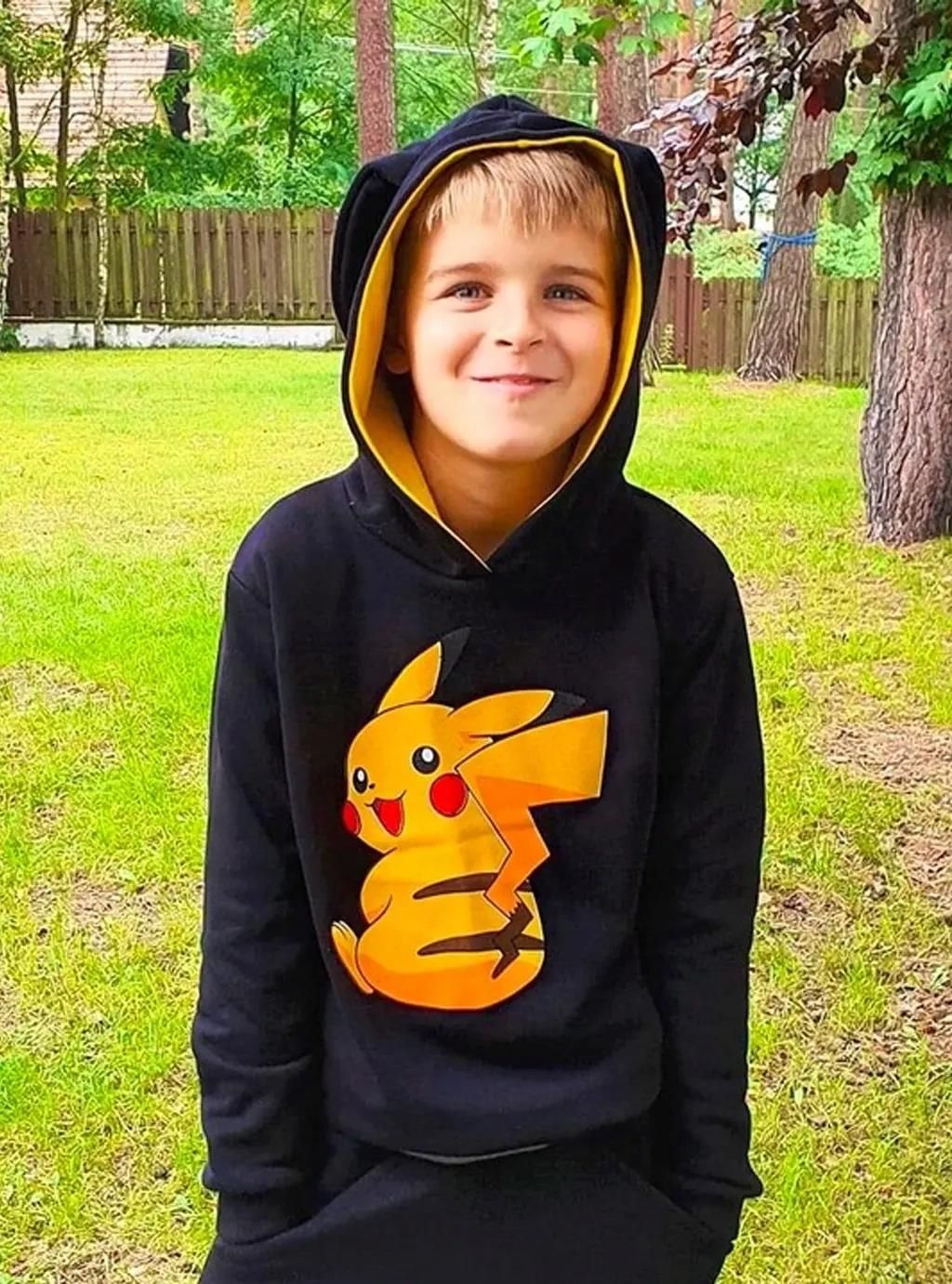 Ema Bluza Dziecięca Pokemon Pikachu Z Kapturem Z Uszami 158 - Ceny i ...