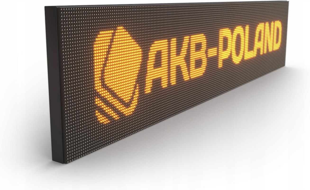 Reklama Led 160X16Cm Wyświetlacz Tablica Pomarańcz - Ceny i opinie ...