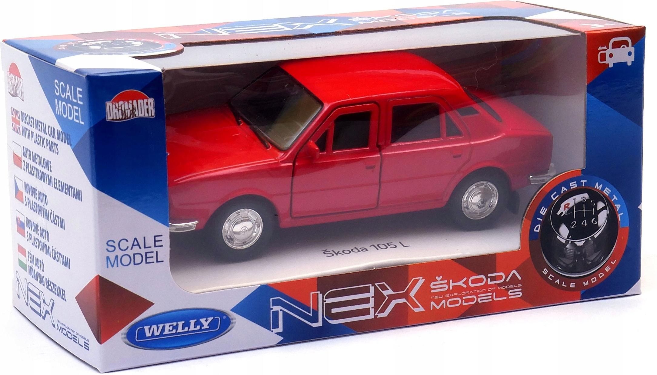 Welly Skoda 105 L 1:34 39 Model Czerwony 201745 - Ceny i opinie - Ceneo.pl
