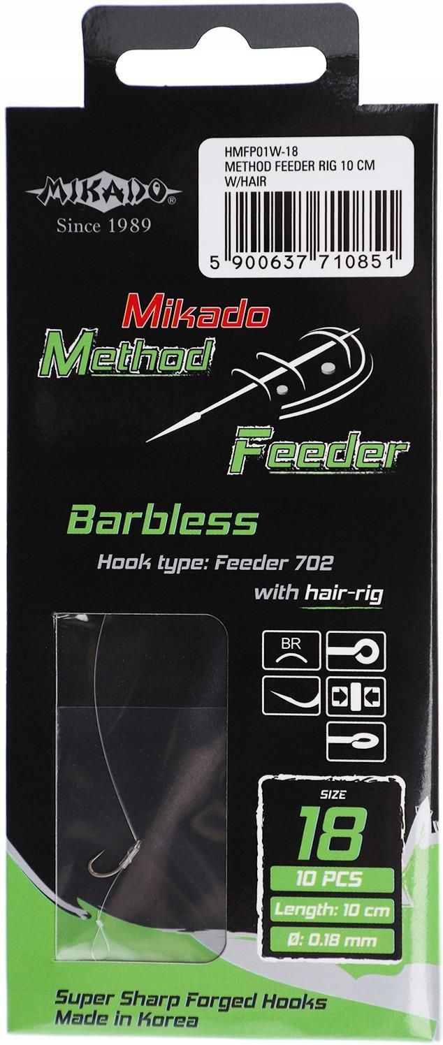 Mikado Przypon Method Feeder Włos Bz Hak 14 0,20Mm HMFP01W14 - Ceny i opinie - Ceneo.pl