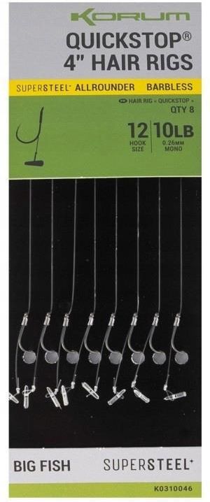 Korum Przypony Quickstops Hair Rig Barbless Hak 14 K0310047 - Ceny i opinie - Ceneo.pl
