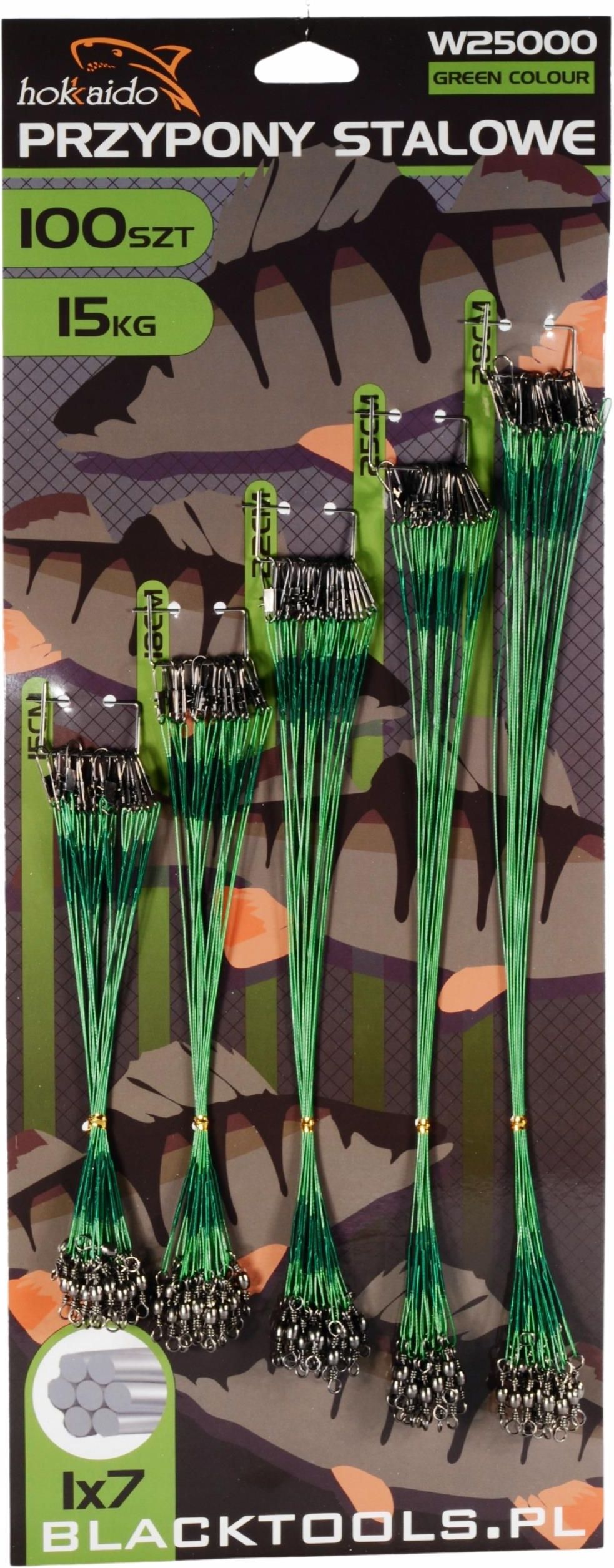 Hokkaido Stalowe Przypony Stalki Na Szczupaka 100 Szt W25000 - Ceny i ...