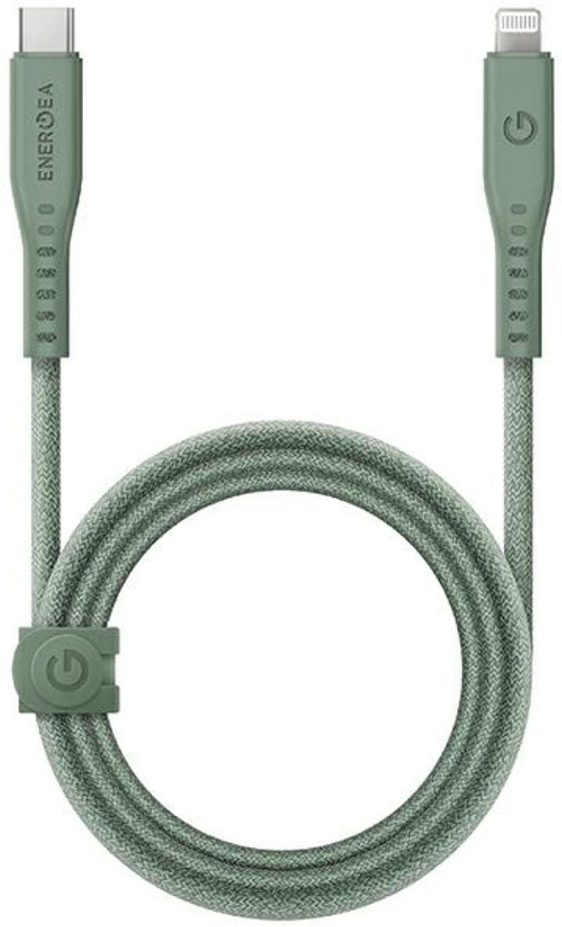 Energea kabel Flow USB-C - Lightning C94 MFI 1.5m zielony/green 60W 3A ...