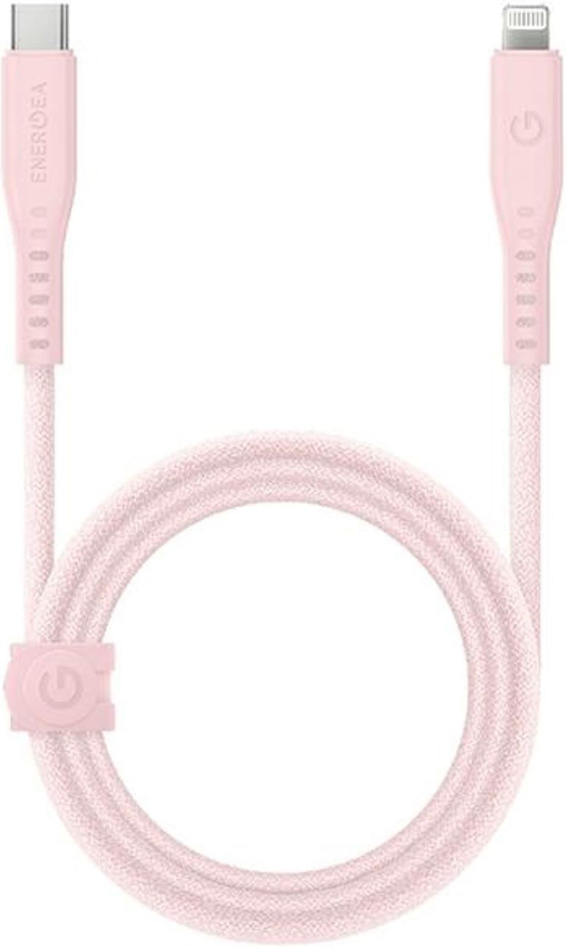 Energea kabel Flow USB-C - Lightning C94 MFI 1.5m różowy/pink 60W 3A PD ...