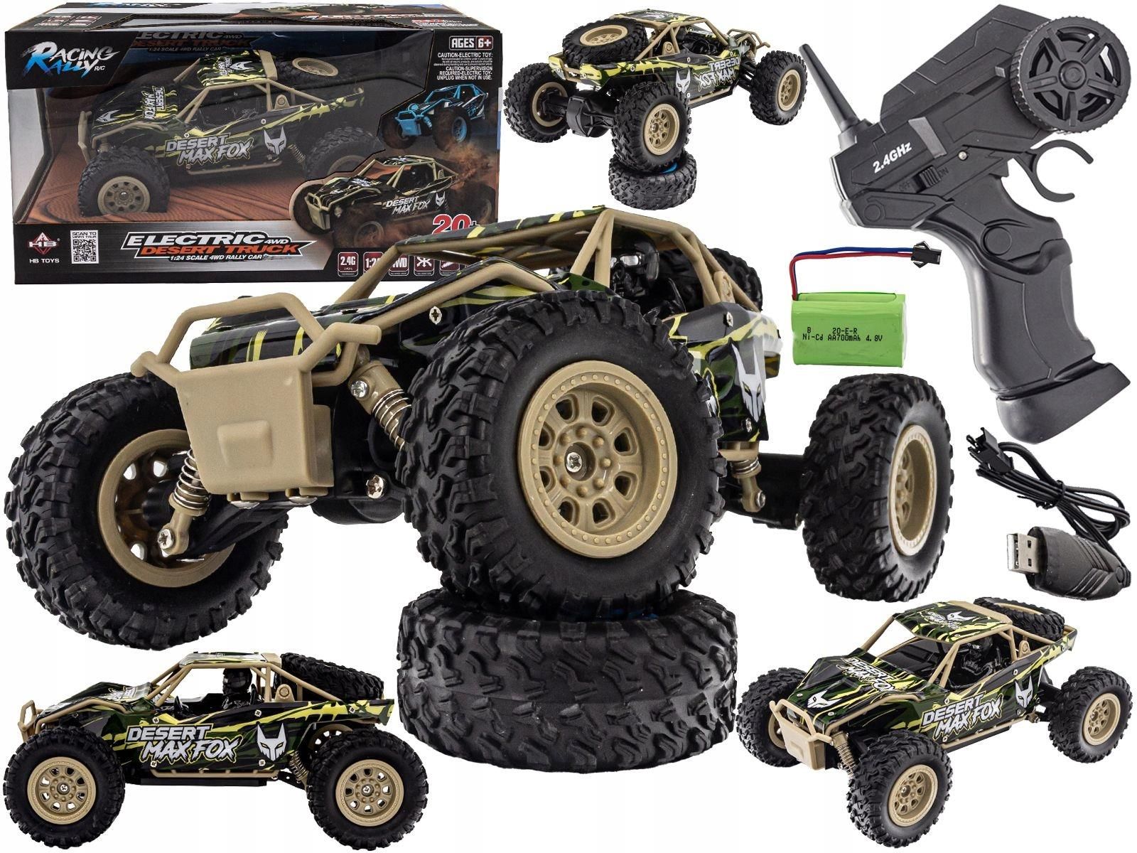 Leantoys Duży Zdalnie Sterowany Samochód Terenowy 4X4 Rc Auto Zabawka ...