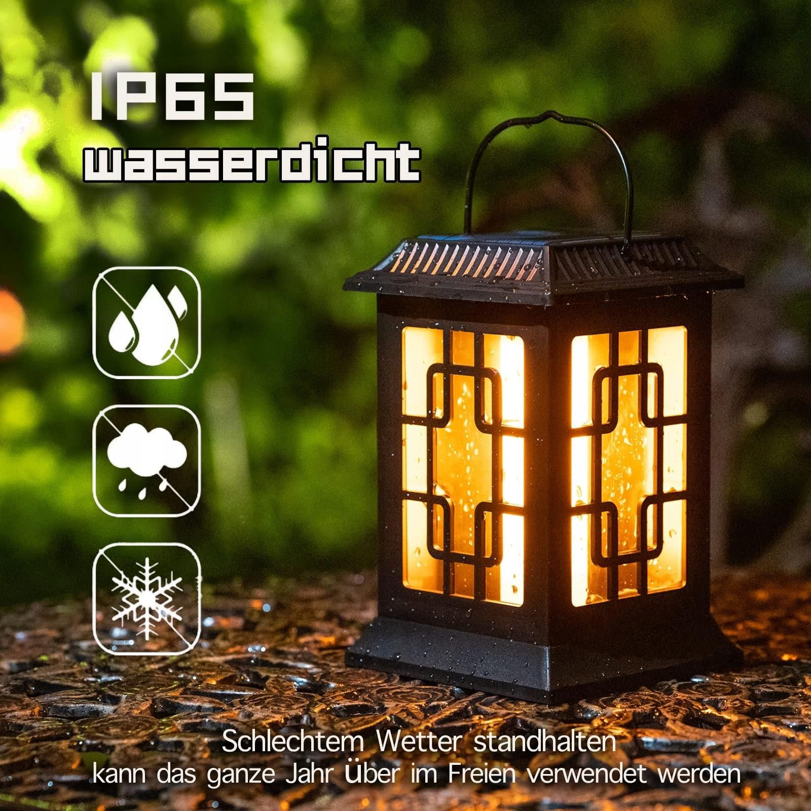 Zoeger Zestaw 2 Dużych Latarni Solarnych Led Efekt Płomie Sgl2 - Ceny i ...