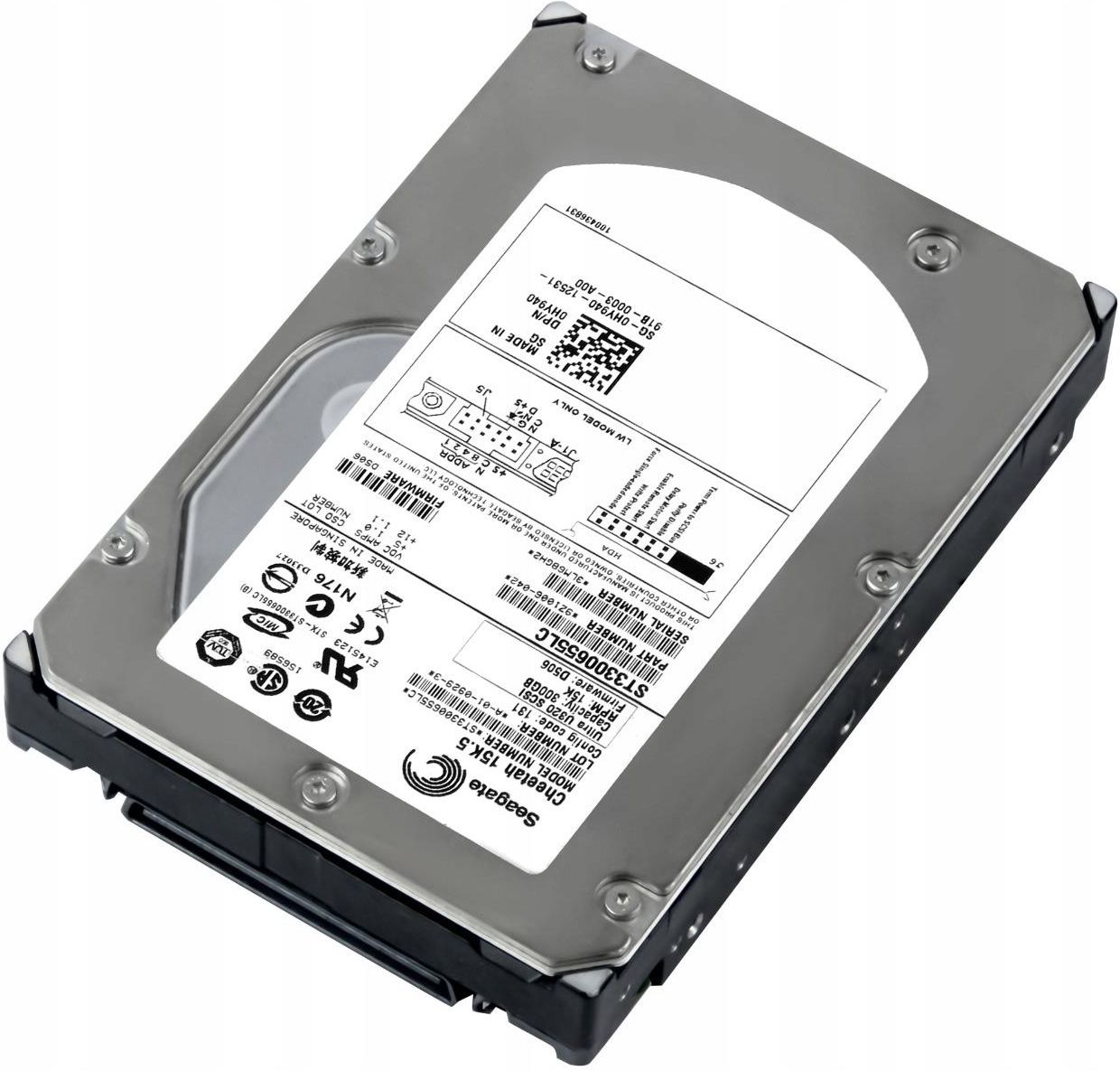 Dysk serwerowy Dell 300GB 15K 16MB Scsi 3.5'' ST3300655LC (0HY940 ...