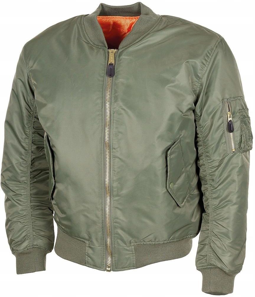 Kurtka Pilotka Wojskowa Flek Flyers Mfh MA-1 Us Flight Jacket Zielona ...
