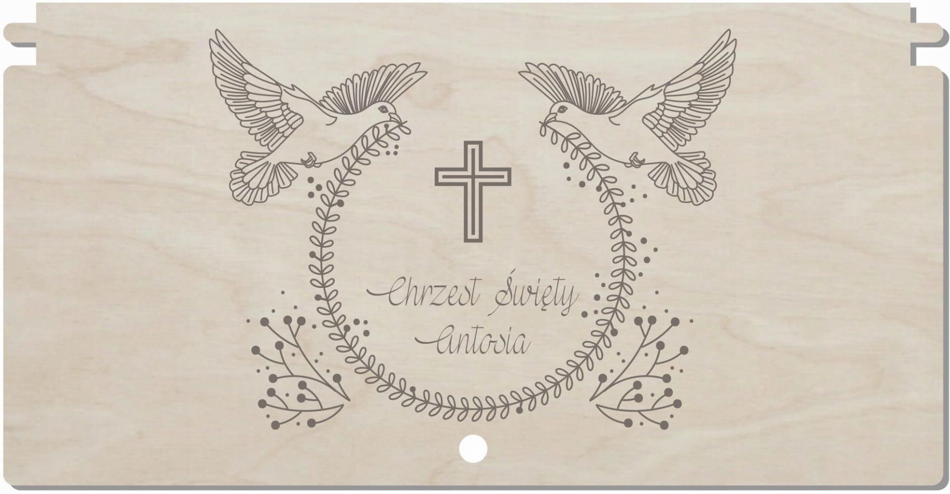 PS39 Zamykane pudełko na banknoty Chrzest z gołąbk 1611945543 - Ceny i opinie - Ceneo.pl