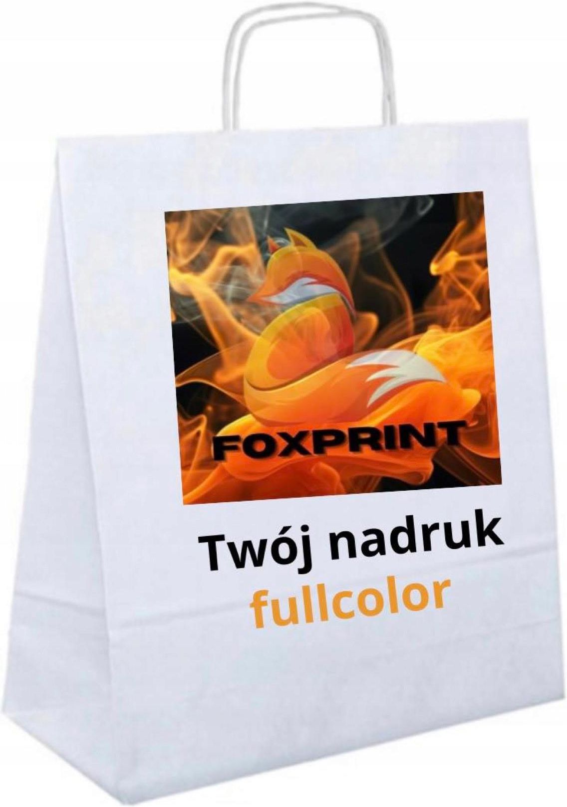 Torba Z Nadrukiem Pełnokolorowym 200Szt Torebka Logo Fullcolor 18X8X21 ...