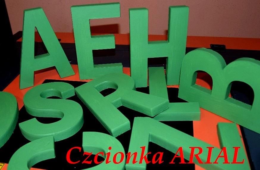 Litery 3D Styropian 50Cm. Malowane - Ceny i opinie - Ceneo.pl