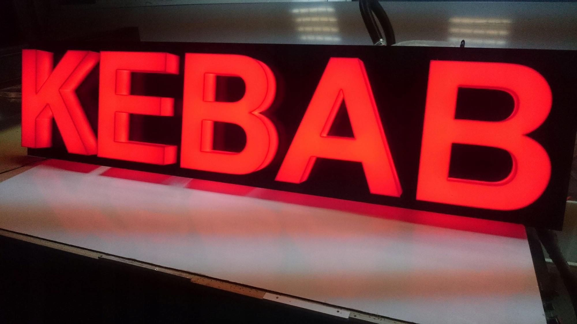 Świecący Led Napis Kebab Litery 3D Z Plexi 40Cm - Ceny i opinie - Ceneo.pl