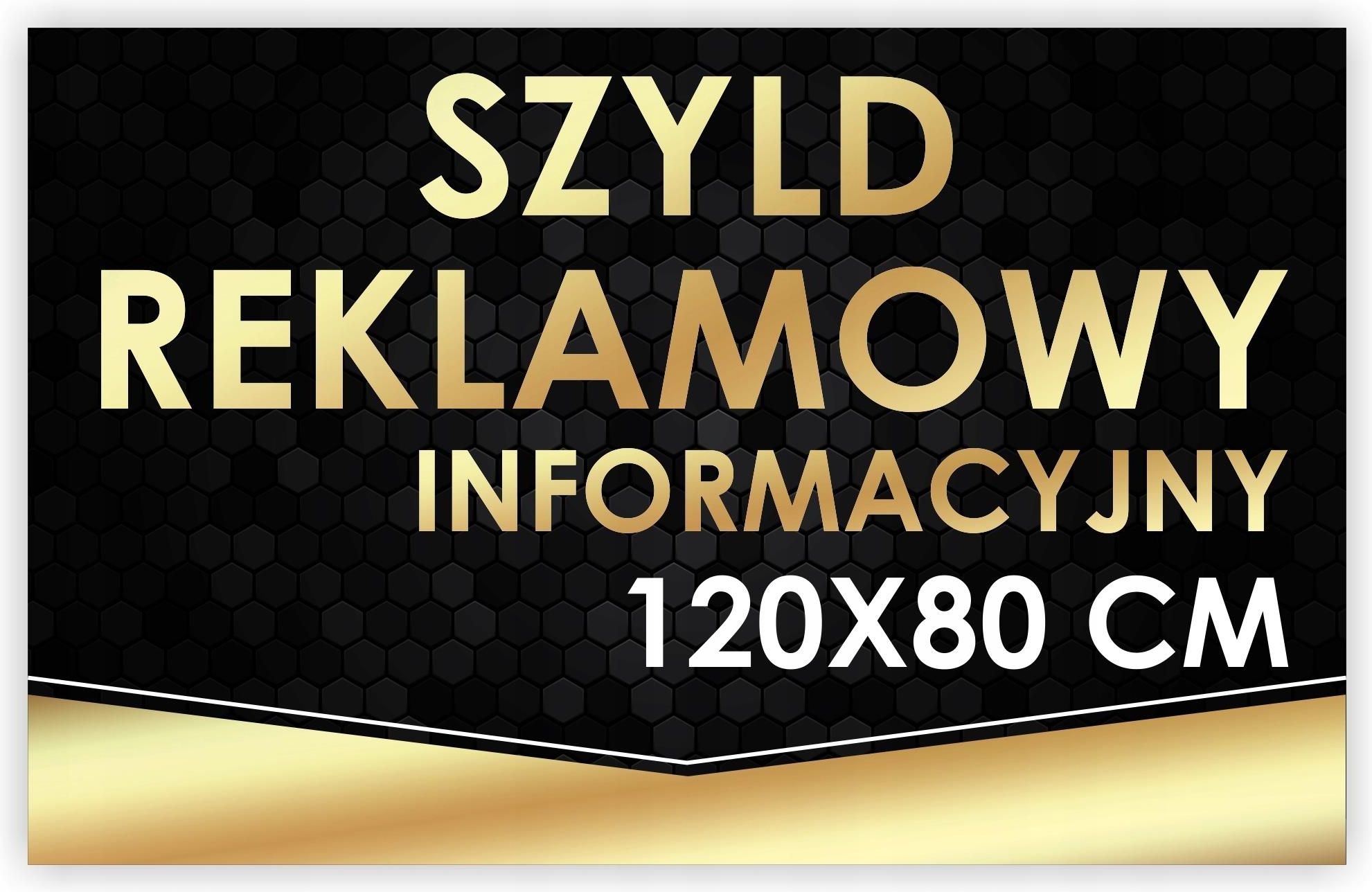 Tablica Reklamowa Szyld Reklamowy Reklama Firmowa Z Projektem 120X80cm ...