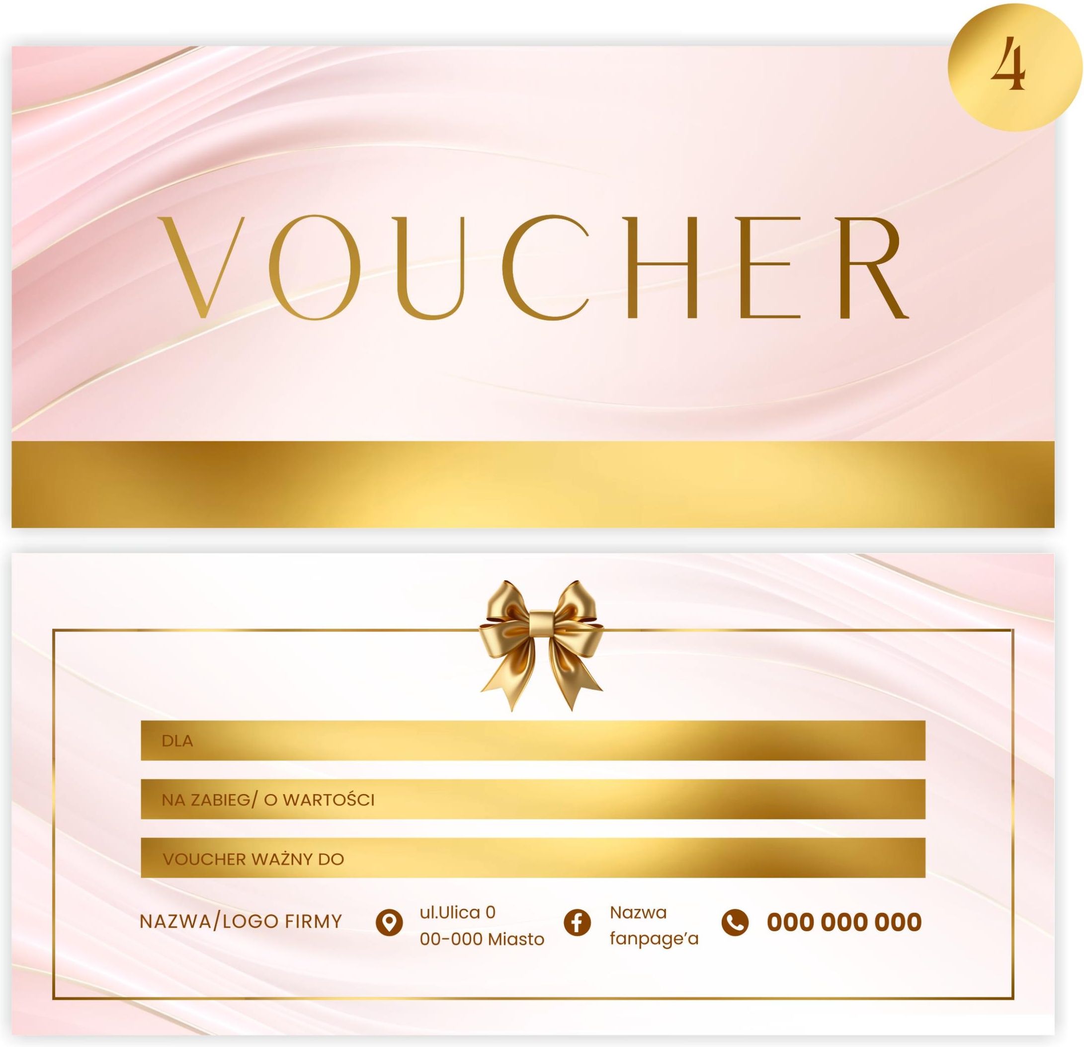 Beauty Voucher Bon Podarunkowy Druk 50szt. - Ceny i opinie - Ceneo.pl