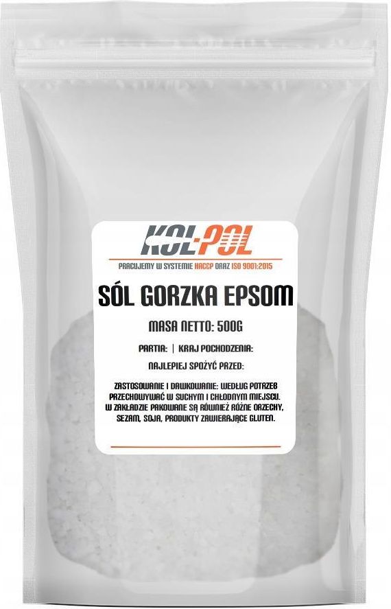 Sól do kąpieli Kol-Pol Sól Epsom 0,5 kg - Opinie i ceny na Ceneo.pl