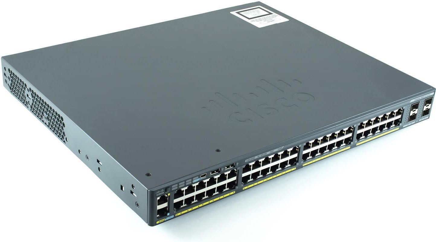 Cisco WS-C2960X-48FPS-L - 48x 1GE RJ45, PoE+ 740W 802.3at, uplink 4x 1G ...