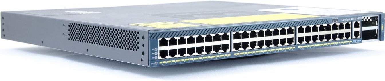 Cisco WS-C4948-10GE-E - 48x 1G RJ45, uplink 2x 10G X2, 1x Zasilacz AC ...