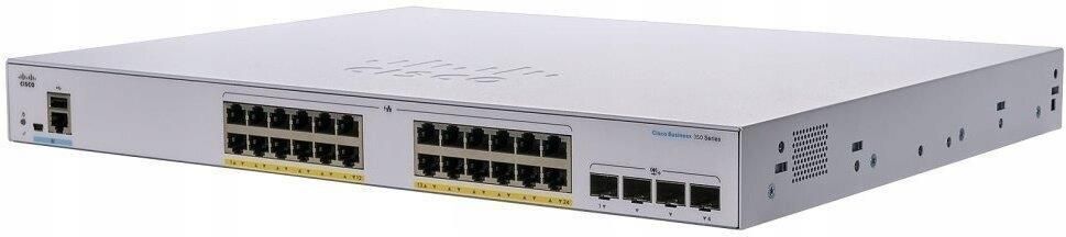 Cisco switch CBS350-24P-4X, 24xGbE RJ45, 4x10GbE SFP+, fanless, PoE+ ...