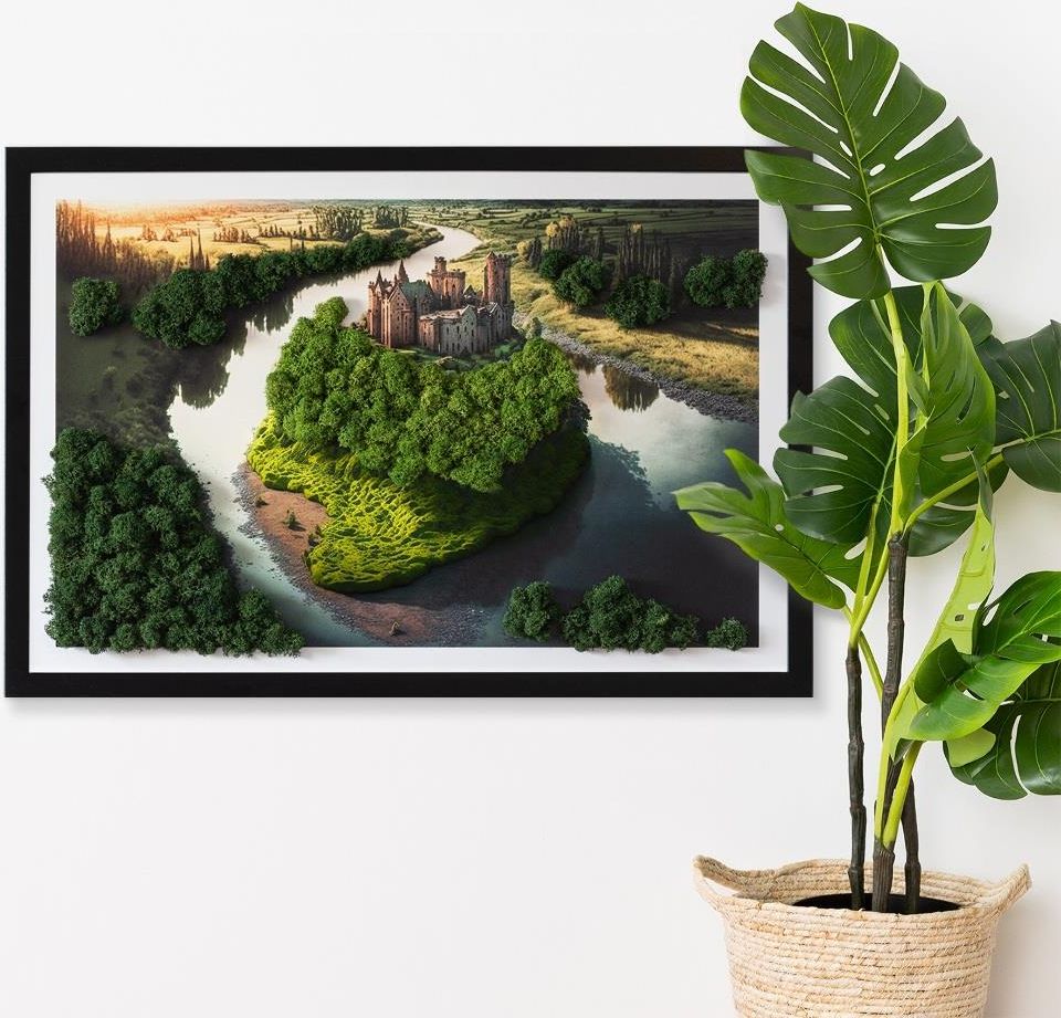 Vintageposteria.Pl Obraz Z Mchem Zamek Na Wzórzu - Opinie i atrakcyjne ...