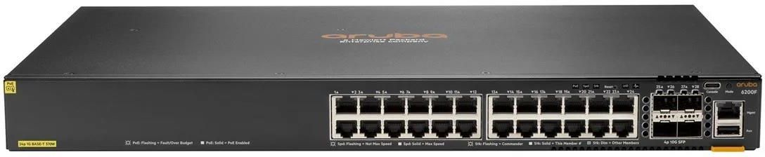 Hewlett Packard Enterprise Aruba Networking CX 6200F 24G 4SFP Switch ...