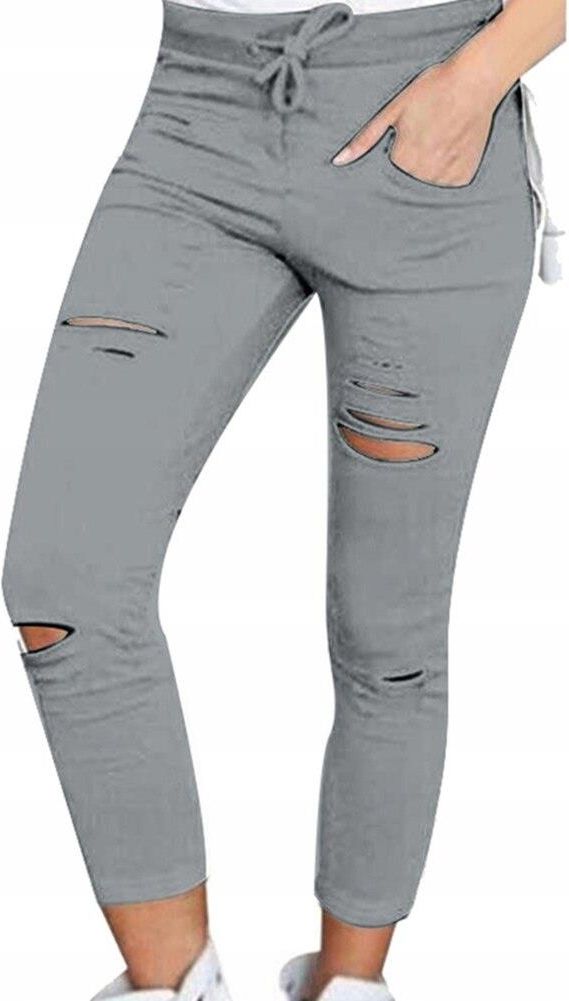 Modne Spodnie Dresowe Z Dziurami Strecz XL - Ceny i opinie - Ceneo.pl