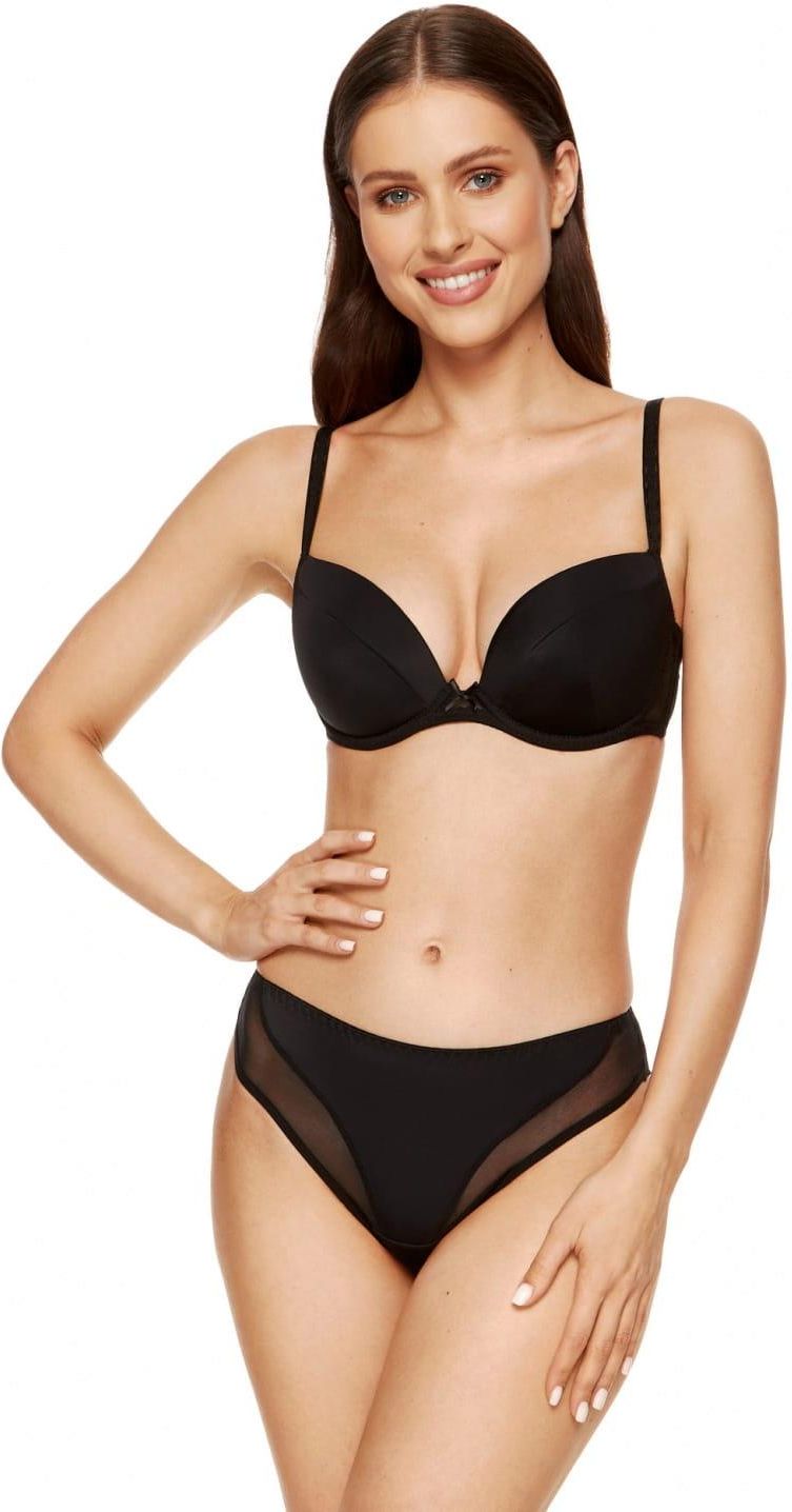 Biustonosz push up Biustonosz Push-up Model Zara B1 Black - Gorteks - Ceny i opinie - Ceneo.pl