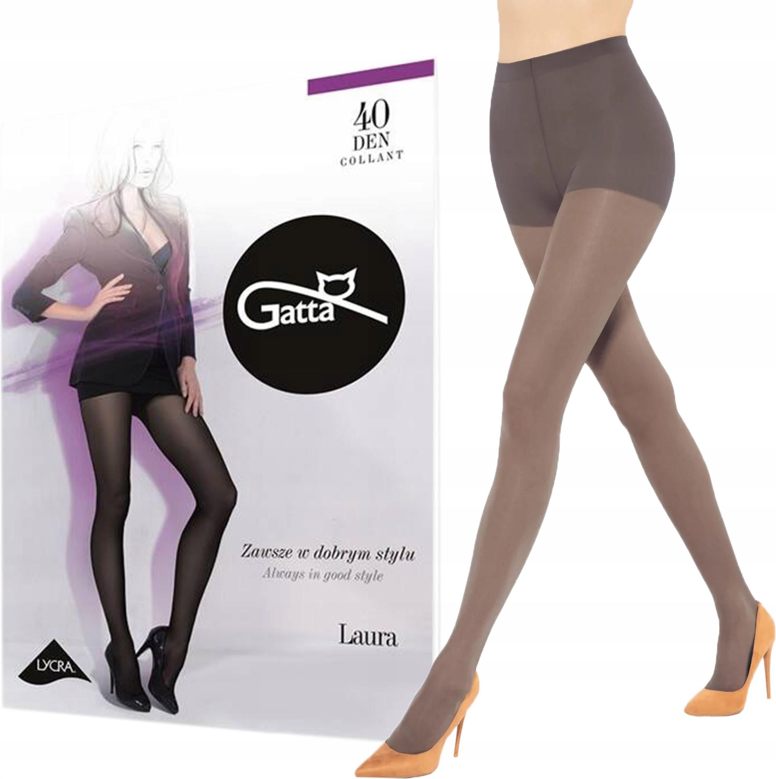 Rajstopy Gatta Laura 40 den lycra Fumo 4-L - Ceny i opinie - Ceneo.pl