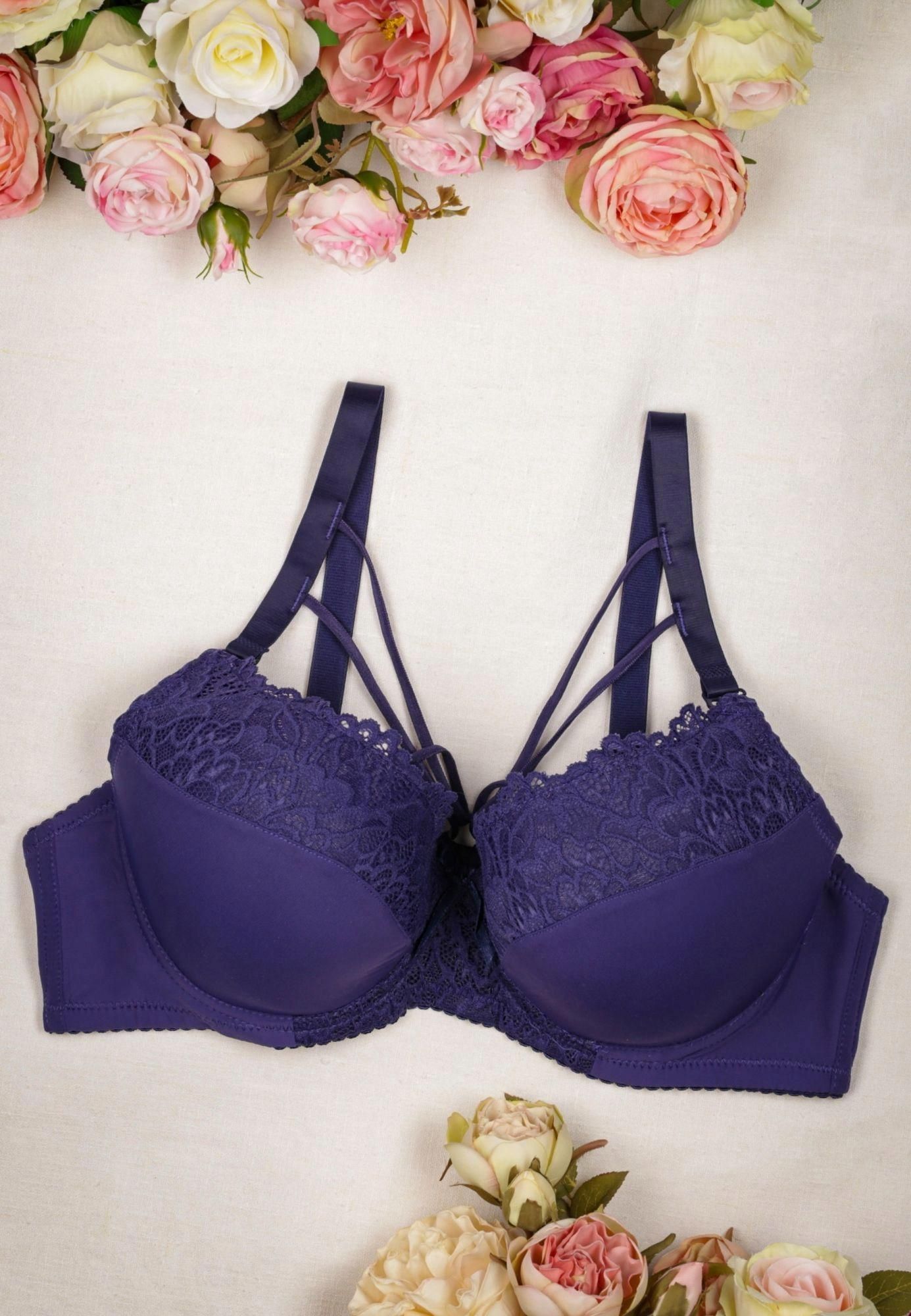 Born2Be Granatowy Biustonosz damski 75D Full Cup - Ceny i opinie - Ceneo.pl