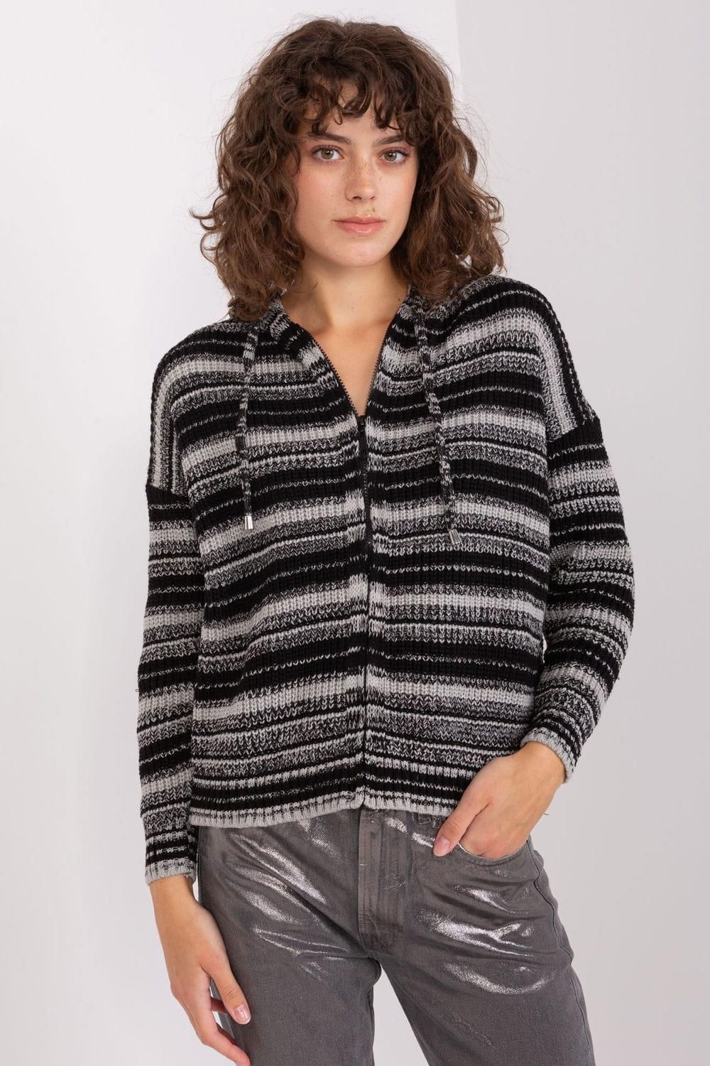Sweter Damski Model BA-SW-8000.56P Grey/Black - Badu - Ceny i opinie ...