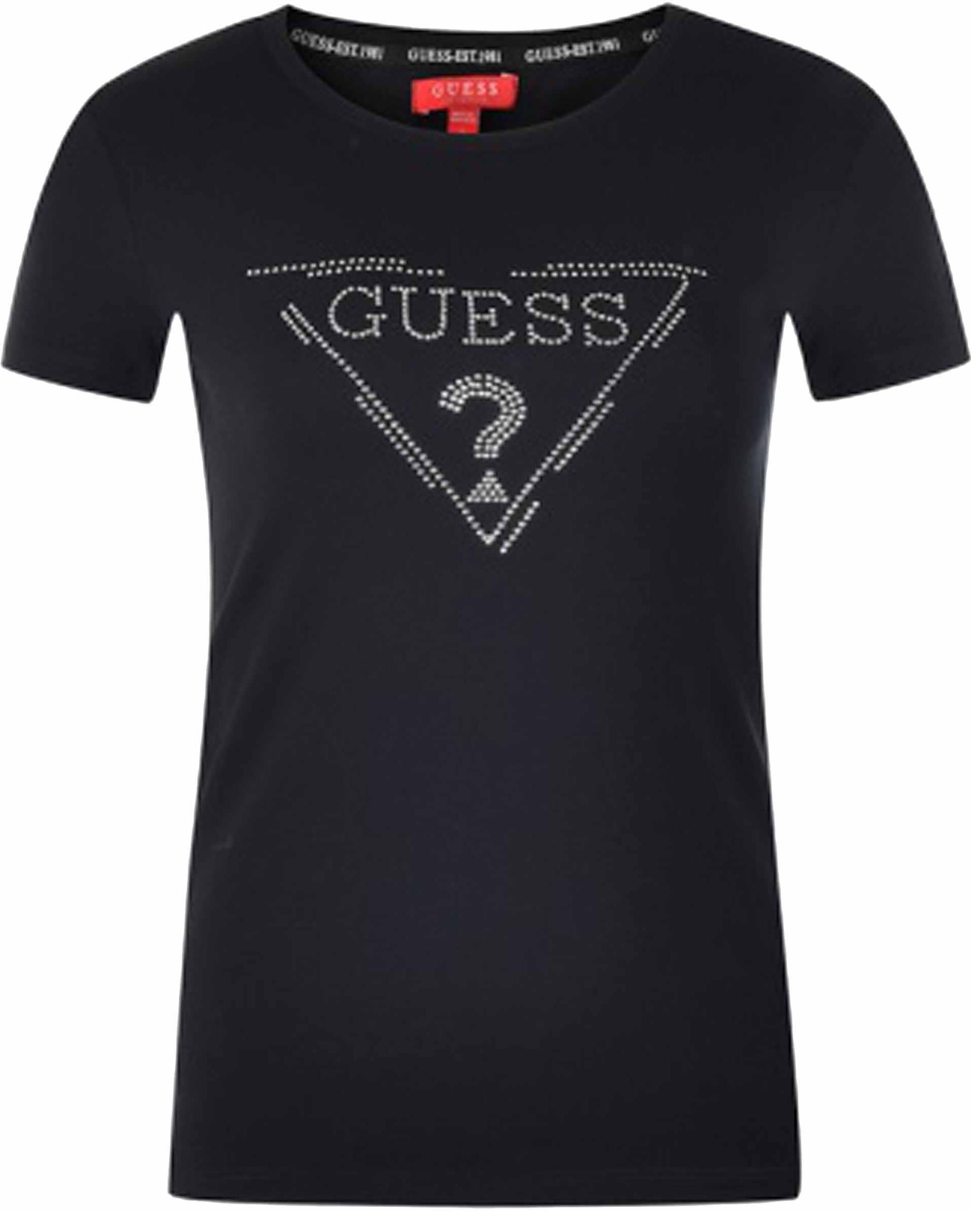 Guess Logo Tee Logo Koszulka T-shirt Damski Czarny - Ceny i opinie ...